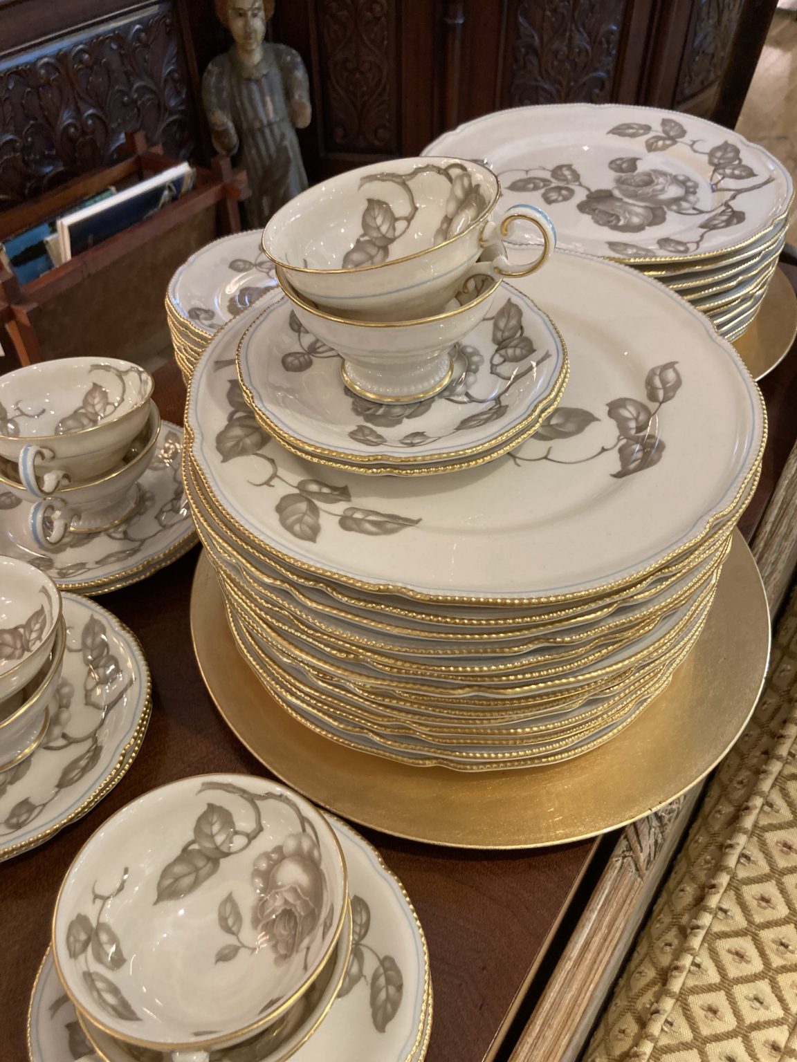 Castleton China Gloria Rose Pattern - Ark Antiques, La Jolla, CA