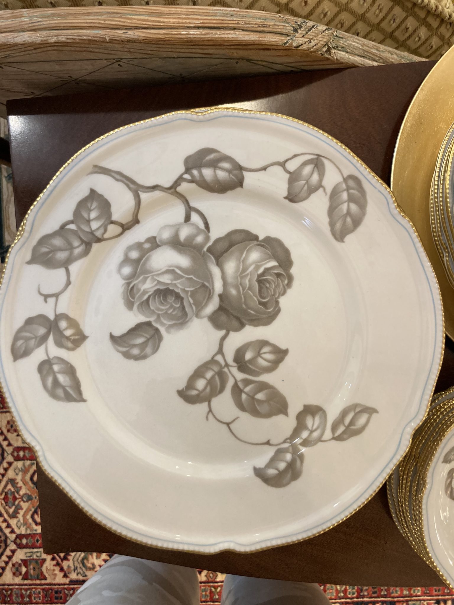 Castleton China Gloria Rose Pattern - Ark Antiques, La Jolla, CA