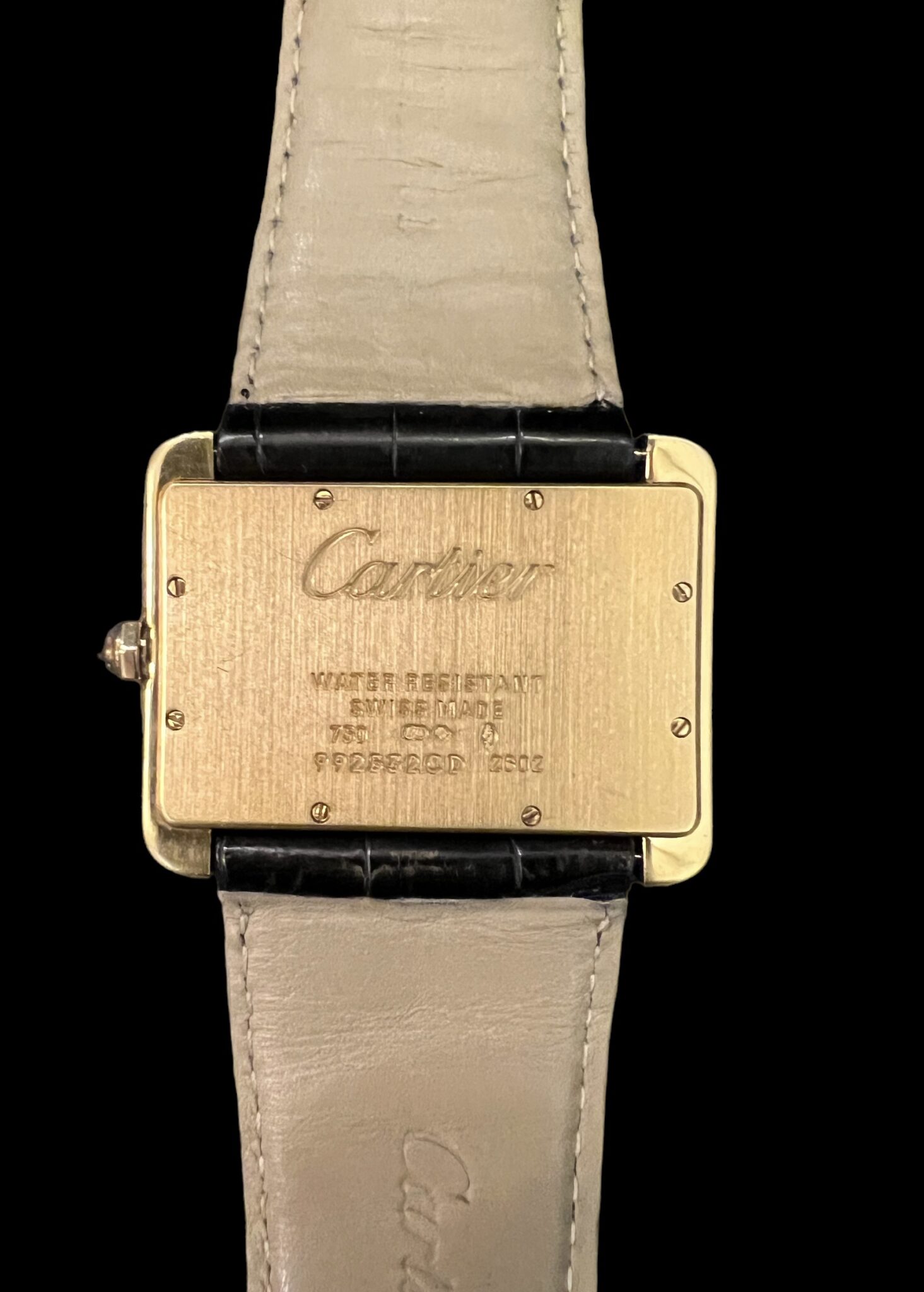 Cartier Divian Tank Watch 18k Ark Antiques La Jolla Ca
