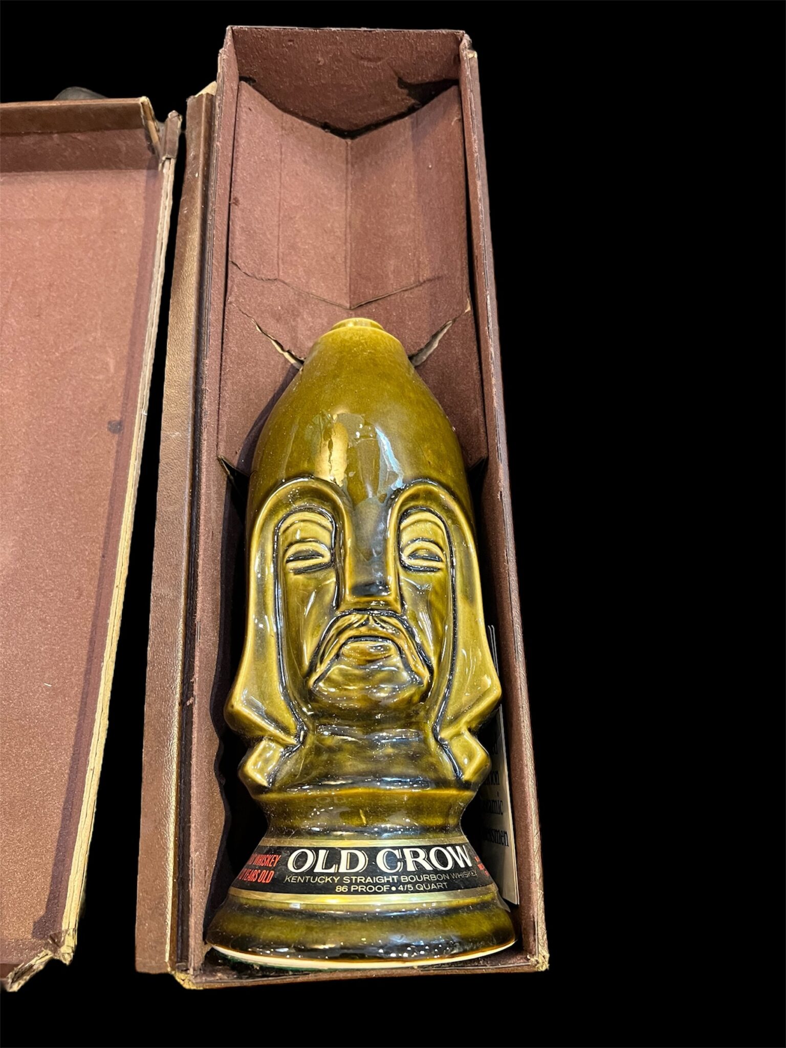 Old Crow Complete Set Chess Decanters - Ark Antiques, La Jolla, CA